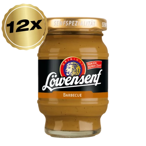 Löwensenf Senfspezialität Barbecue (12x 100ml) Tönnchen kaufen